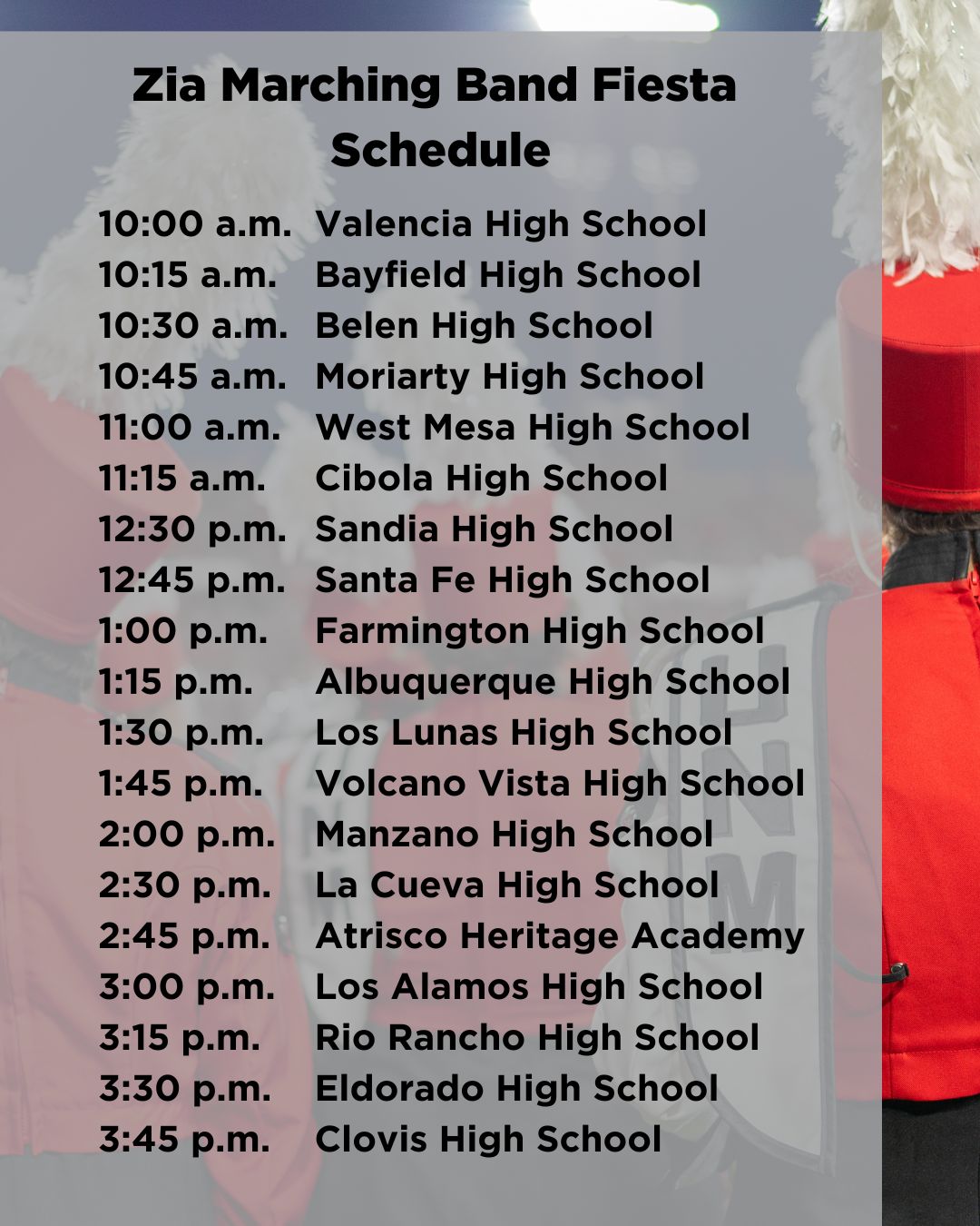 Zia Marching Band Fiesta